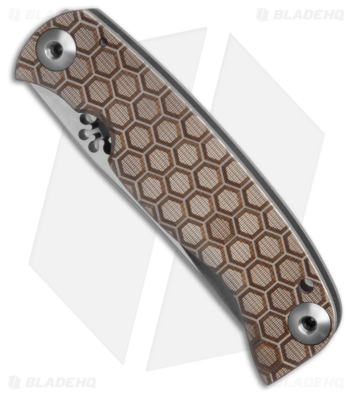 Farid MehrKnives Custom Mini K2 Knife Ti Hexagon - Blade HQ