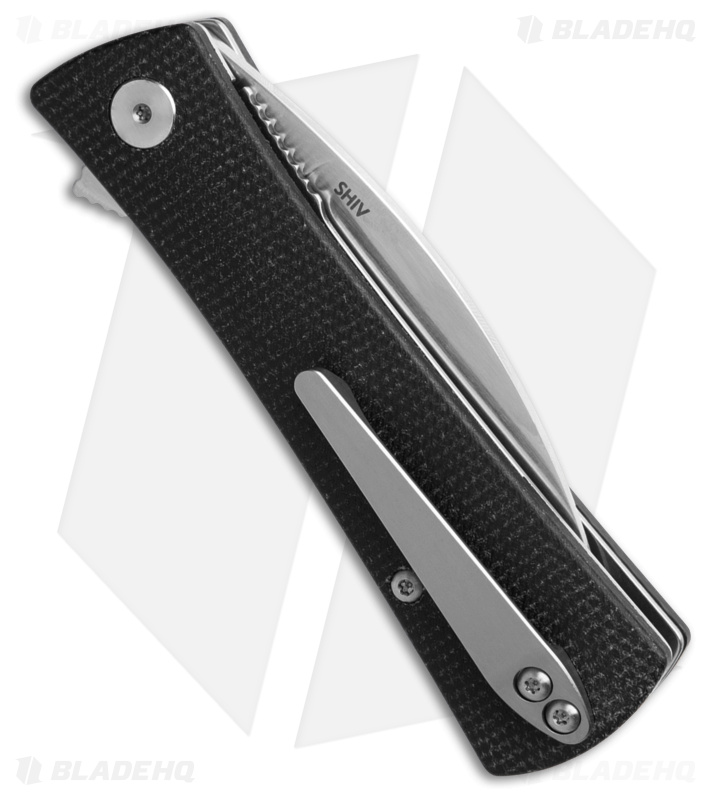 Finch Knife Co. Shiv Knife Black Micarta (Satin)- Blade HQ