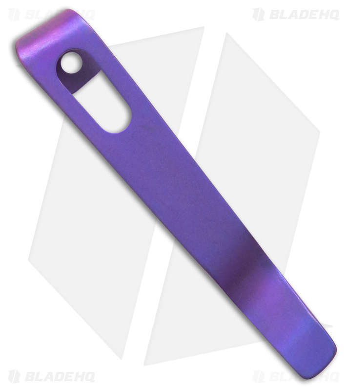 Flytanium Magenta Ti Pocket Clip Boker KALS Knife - Blade HQ