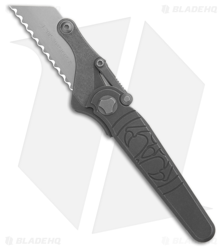 Hawk Knife Designs Shortcut Knife Tumbled Titanium