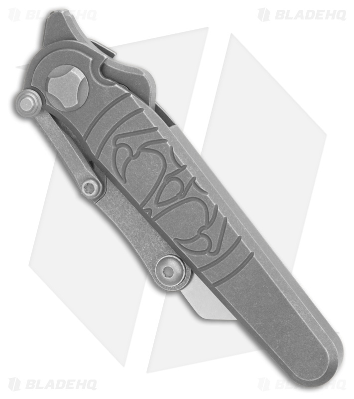 Hawk Knife Designs Shortcut Knife Tumbled Titanium
