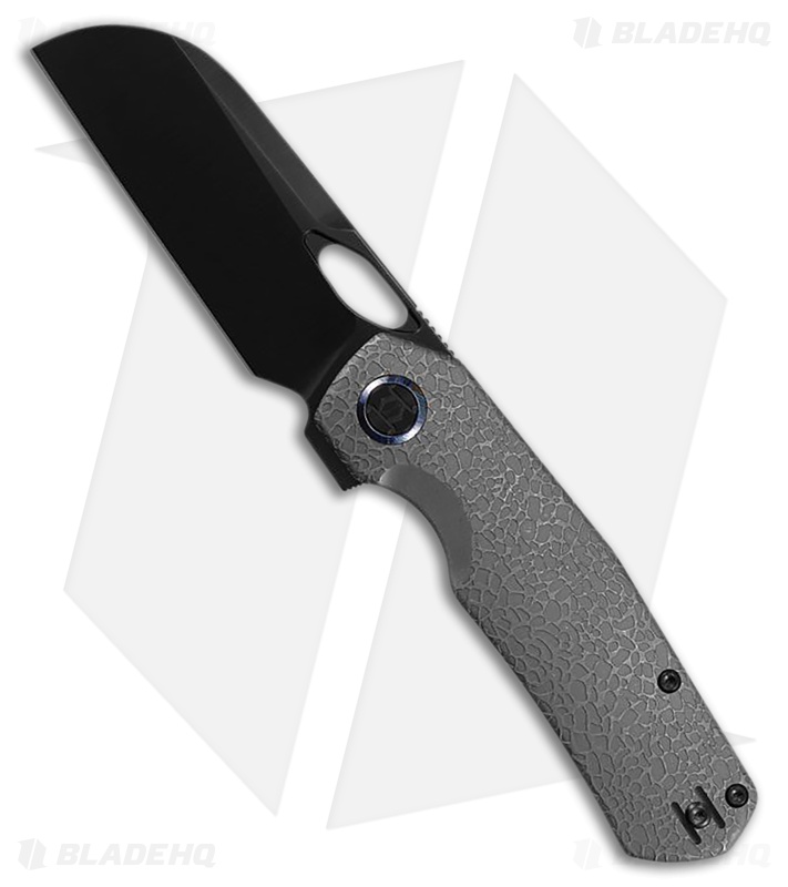 Kunwu Knives S-Tao II Knife Stonewash Honeydew Ti DLC