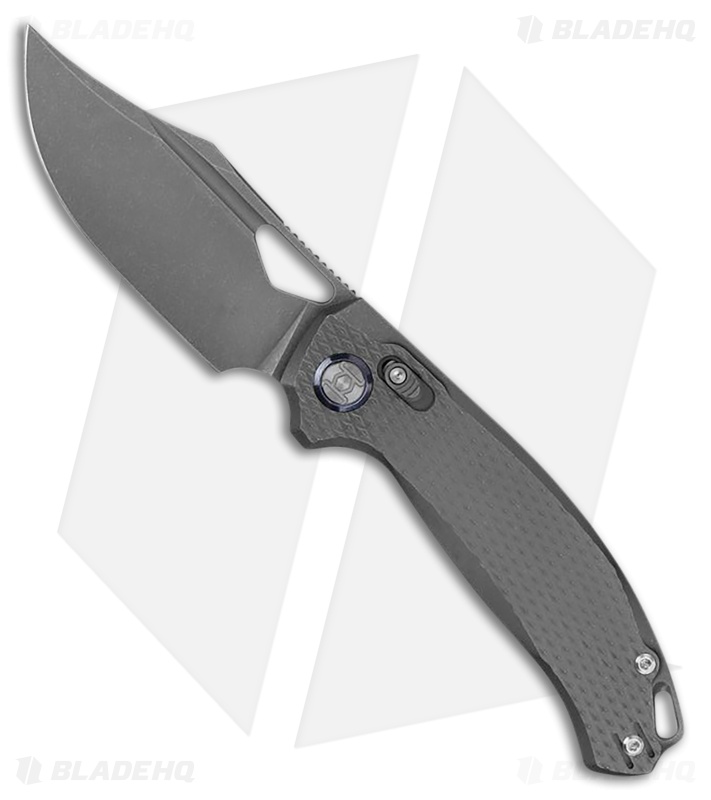 Kunwu Knives Django XL XT Lock Knife SW Diamond Texture Ti SW Elmax