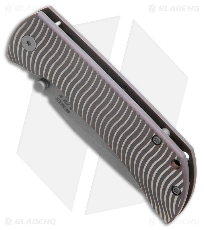 McNees PM Mac2 3.5 Knife Purple Titanium MagnaCut SW
