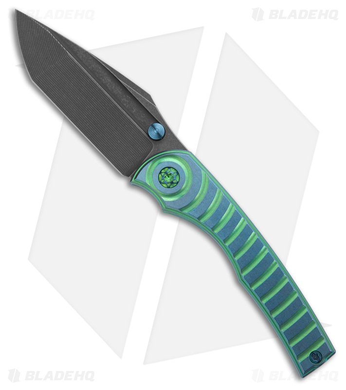 NCC Knives BBM v2 Knife Blue/Green Titanium Acid Wash