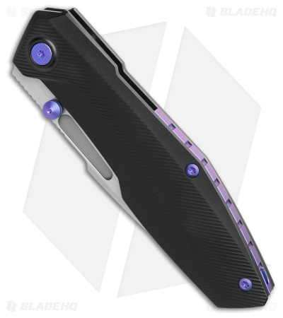 Null Knives Raiden R2 Type S Knife PVD Ti/Blurple Hand Satin
