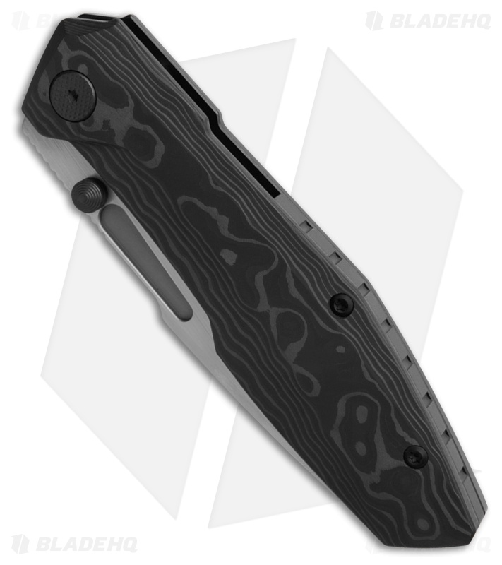Null Knives Raikou Frame Lock Knife Black Ti/Black Camo CF