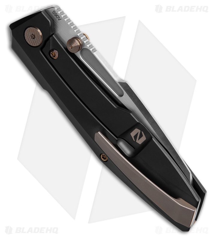 Null Knives Raikou Knife Black PVD/Gold Titanium Satin