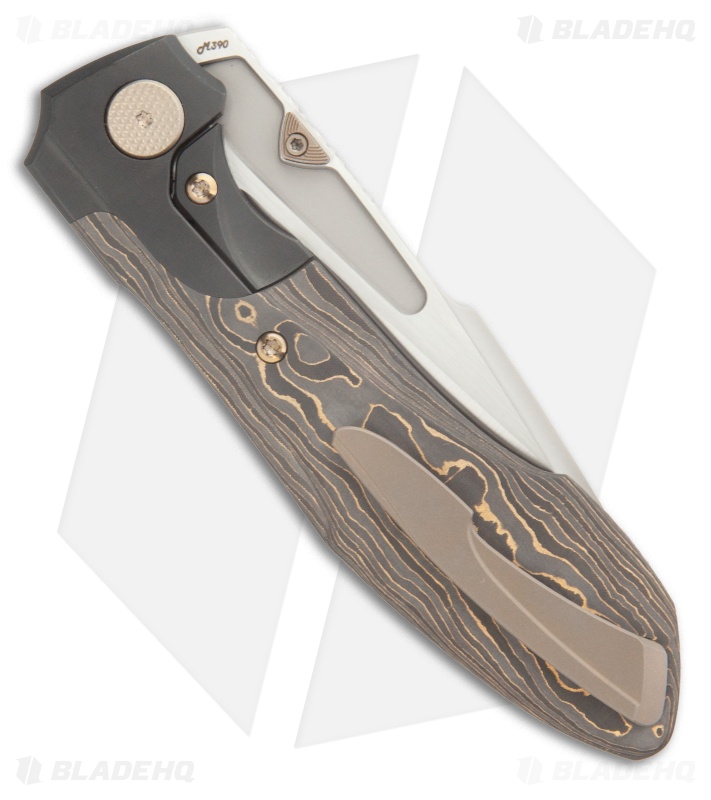 Null Knives Voodoo Bolster Lock Knife | Black/Gold Camo CF