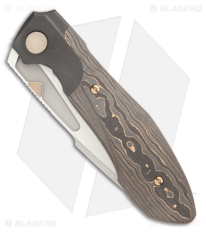 Null Knives Voodoo Bolster Lock Knife | Black/Gold Camo CF