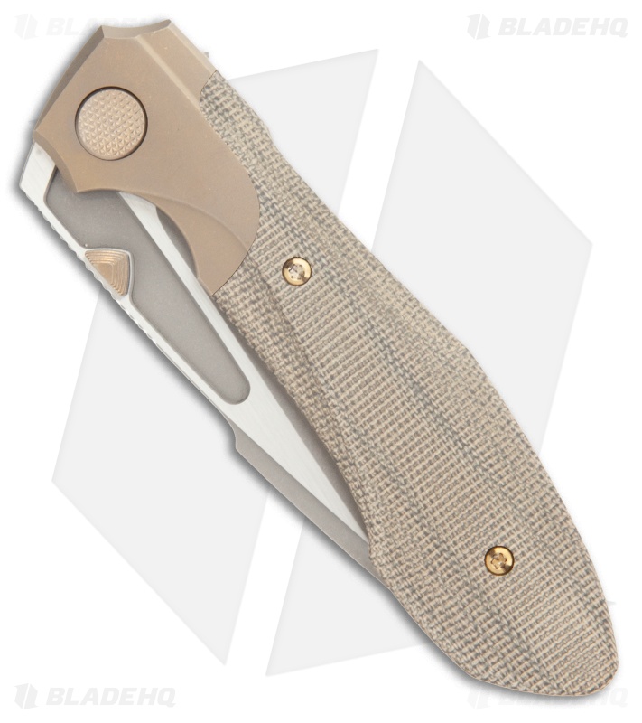 Null Knives Voodoo Knife | Green Micarta + Stonewash/Satin