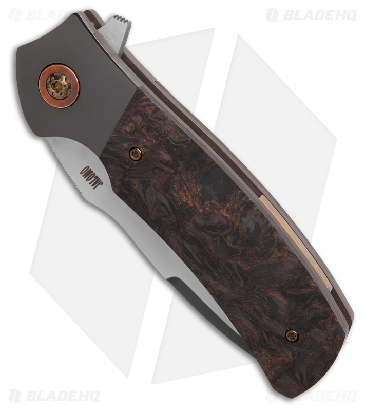 Jalomo Custom Phoenix Knife - FatC, Zirc, Ti, Cop - Blade HQ