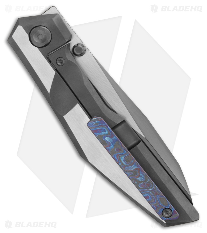 Poikilo Blade Komodo Knife Black Titanium Mirror/SW