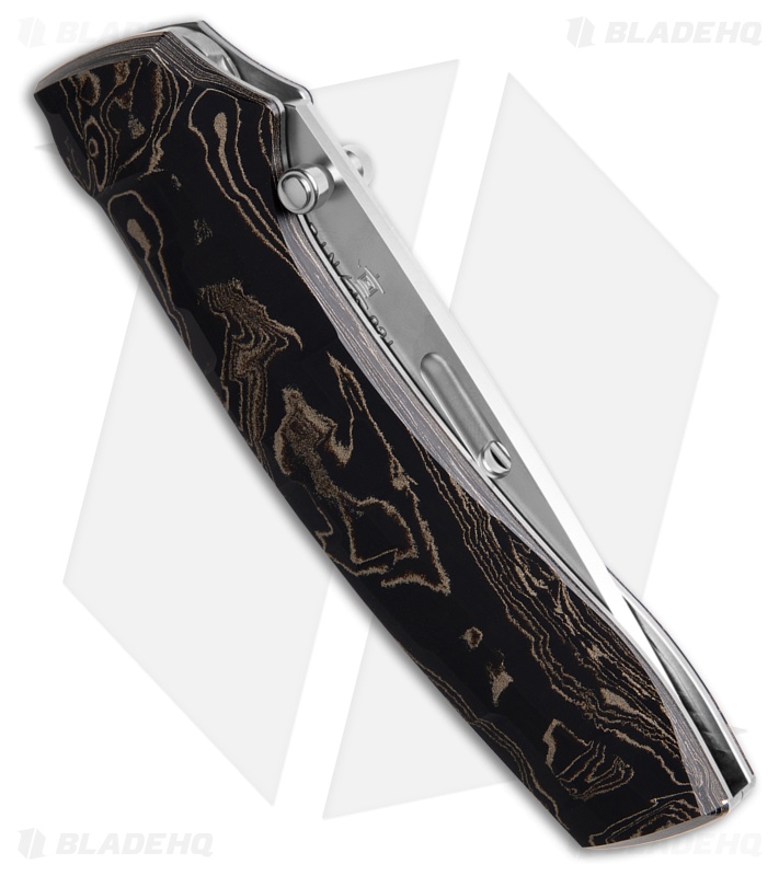Rockstead RIN-ZDP Knife Black/Brown Ebonite Mirror