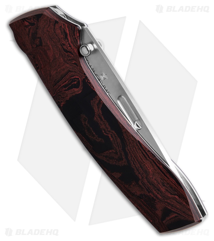 Rockstead RIN-ZDP Knife Black/Red Ebonite Mirror