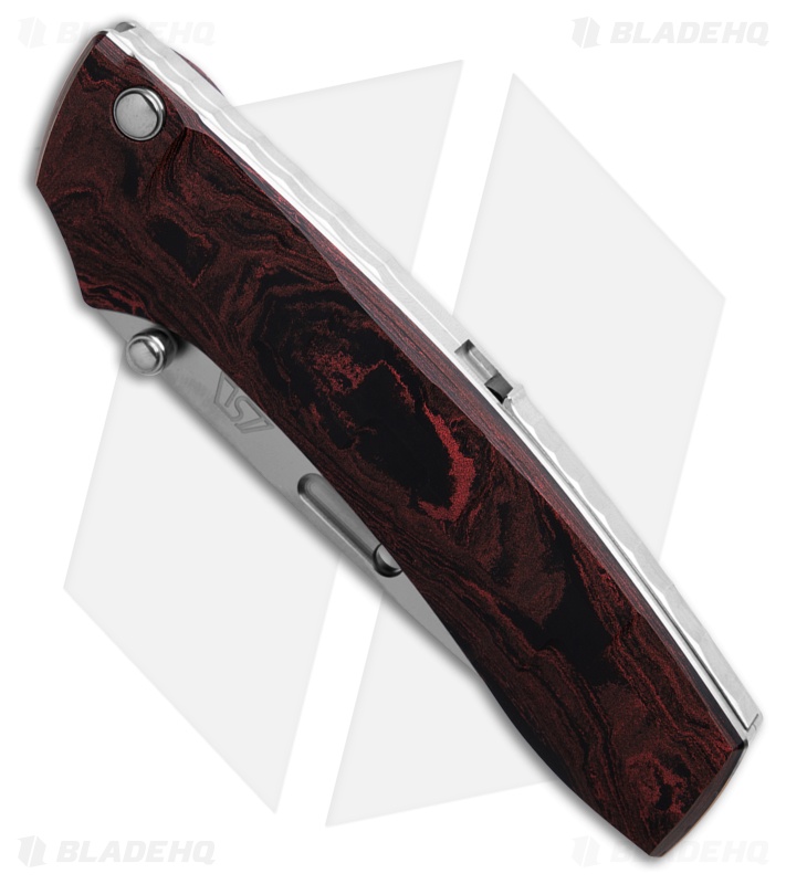 Rockstead RIN-ZDP Knife Black/Red Ebonite Mirror