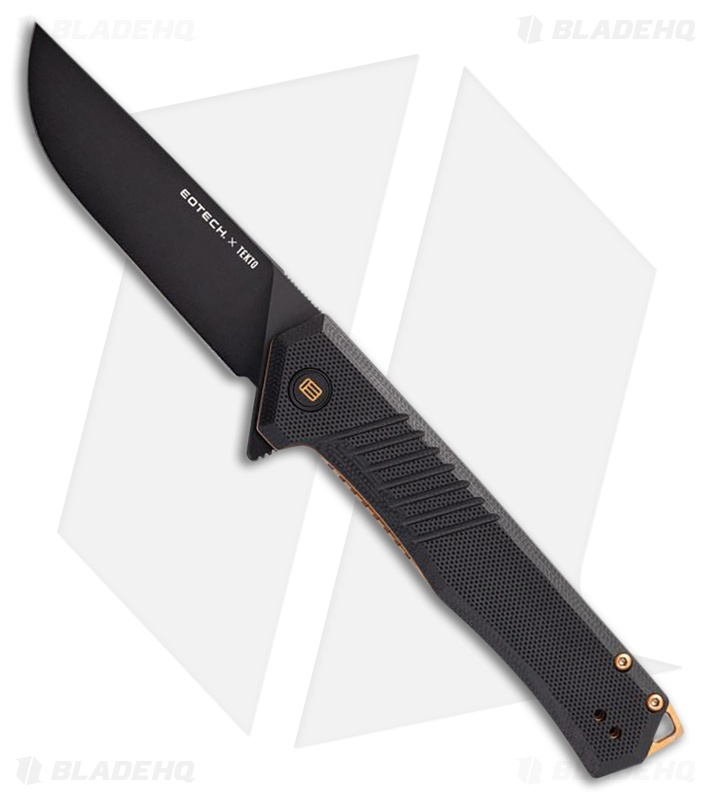 Tekto Knives F1 Alpha EOTECH Edition Knife Black G-10/Bronze Accents BLK