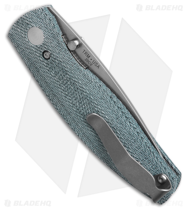 TRM Knives Neutron 2 Knife 3D Denim Micarta