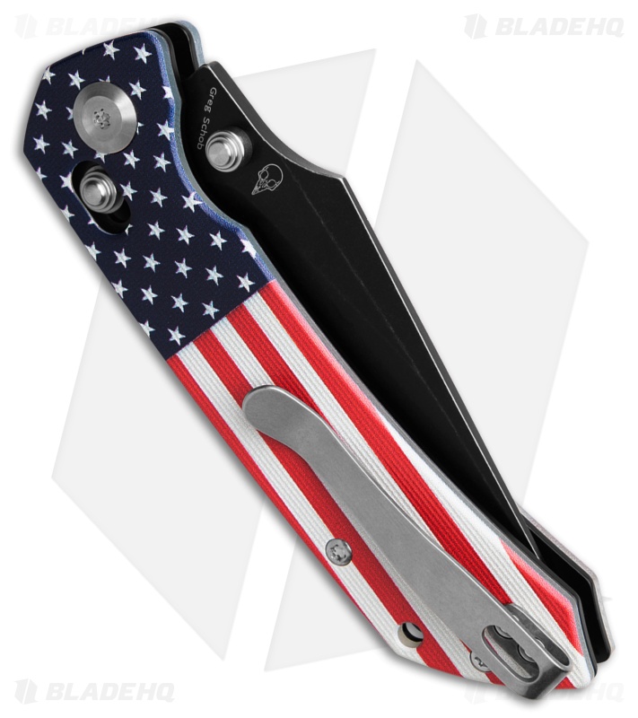 Tenable Fenrir Crossbar Lock Knife Flag G-10