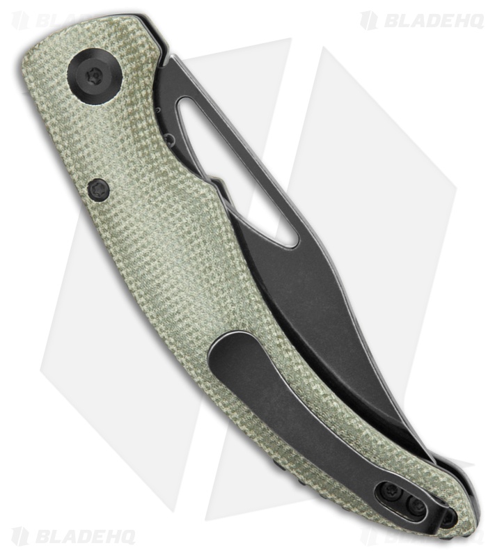 Kansept Knives Gideon Knife Green Micarta Black SW