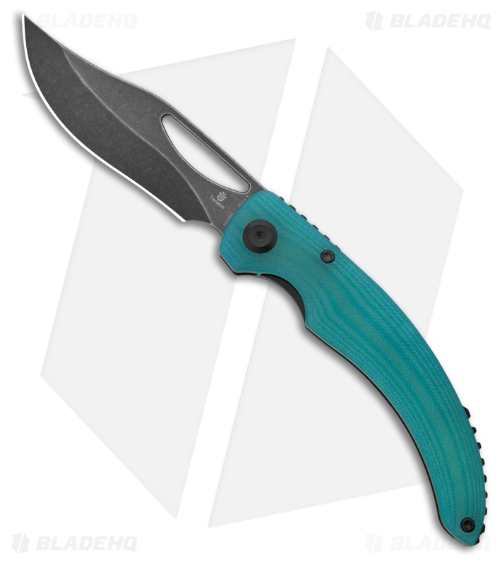 Kansept Knives Gideon Knife Tiffany Blue G-10 Black SW