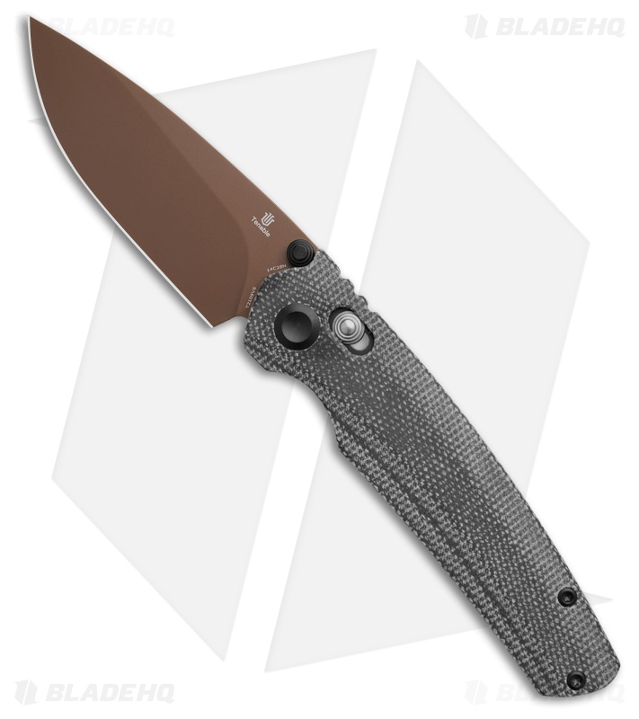 Tenable Knives Raven Crossbar Lock Knife Black Micarta