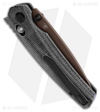 Tenable Knives Raven Crossbar Lock Knife Black Micarta