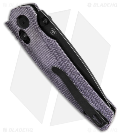 Tenable Knives Raven Crossbar Lock Knife Purple Micarta