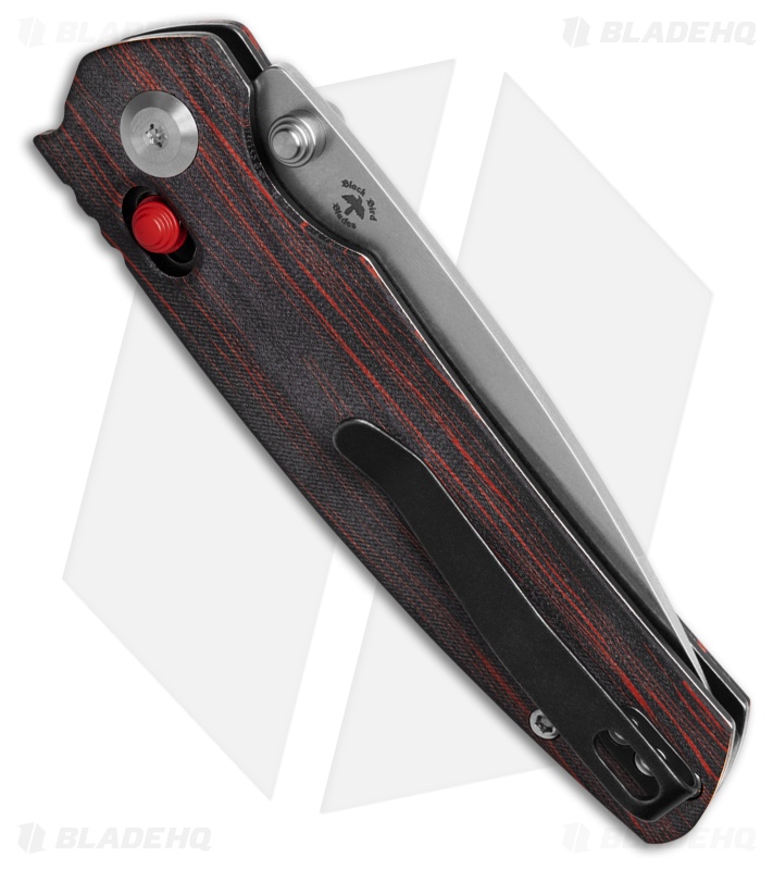 Tenable Knives Raven Crossbar Lock Knife Red/Blk G-mascus