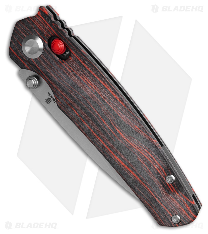 Tenable Knives Raven Crossbar Lock Knife Red/Blk G-mascus