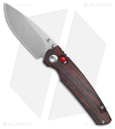 Tenable Knives Raven Crossbar Lock Knife Red/Blk G-mascus
