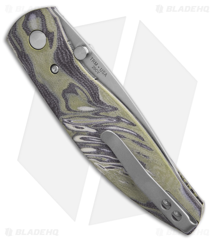 Three Rivers Manufacturing Atom Liner Lock Knife Midnight Jungle G-10