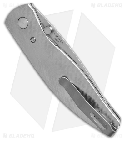 Three Rivers Manufacturing Atom Liner Lock Knife Pinstripe Ti