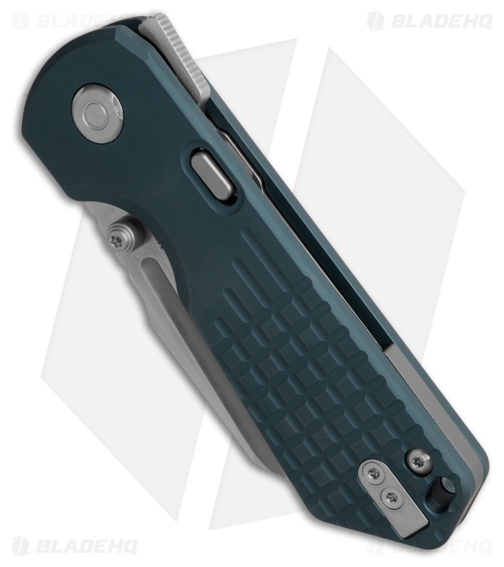 Vosteed Hedgehog Top Liner Lock Knife Blue Aluminum Satin