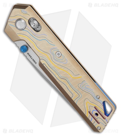 Vosteed Parallel Knife Topo Titanium Satin