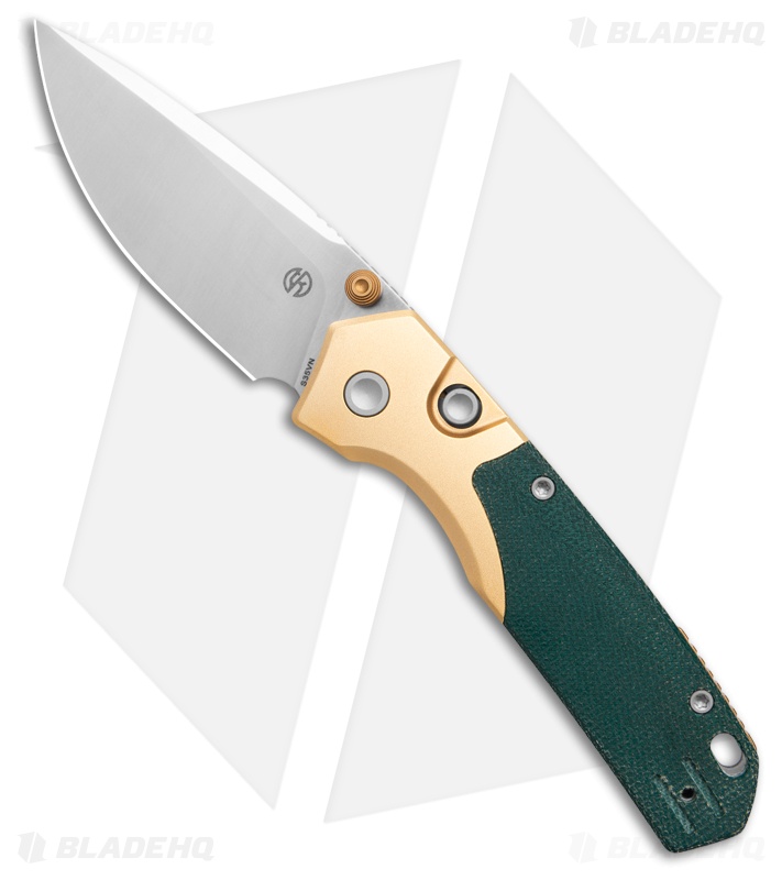 Vosteed Psyop 299 Knife Teal Norplex UltreX Micarta Satin