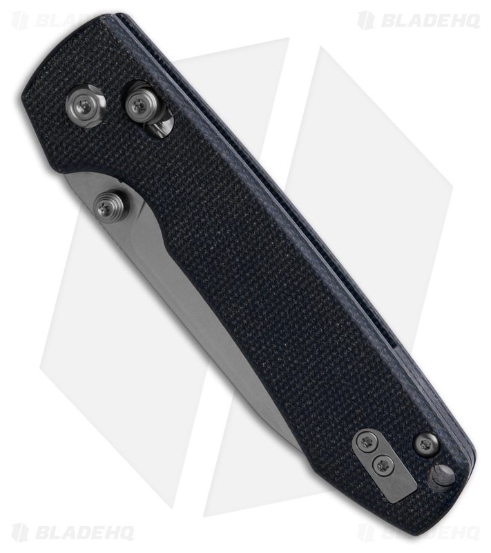 Vosteed Raccoon Crossbar Lock Blue Micarta Satin 14C28N