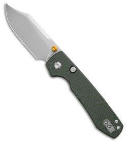 Vosteed Raccoon Green Micarta Clip Point SW 14C28N