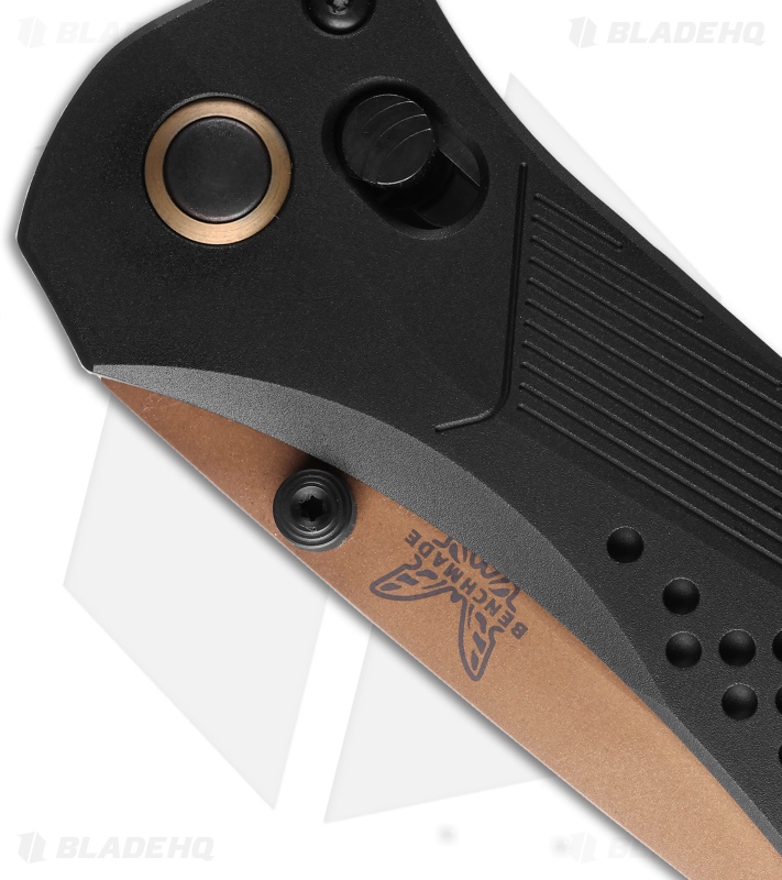 Benchmade 710 AXIS Lock Black Aluminum FDE PVD MagnaCut