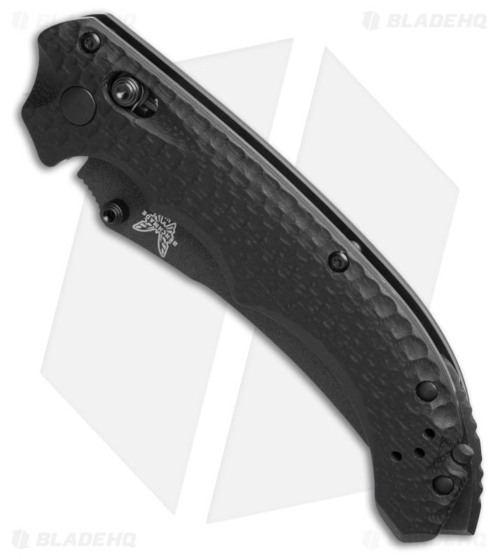 Benchmade Mini Bedlam Knife Black G-10 Black Serr