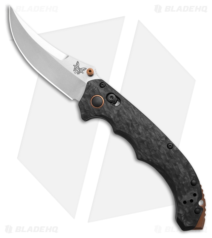 Benchmade Mini Bedlam AXIS Lock Knife Marbled Carbon Fiber