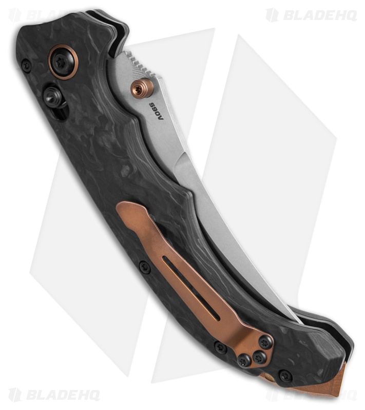 Benchmade Mini Bedlam AXIS Lock Knife Marbled Carbon Fiber