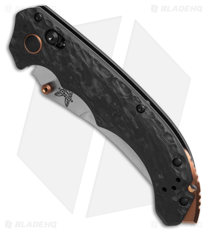 Benchmade Mini Bedlam AXIS Lock Knife Marbled Carbon Fiber