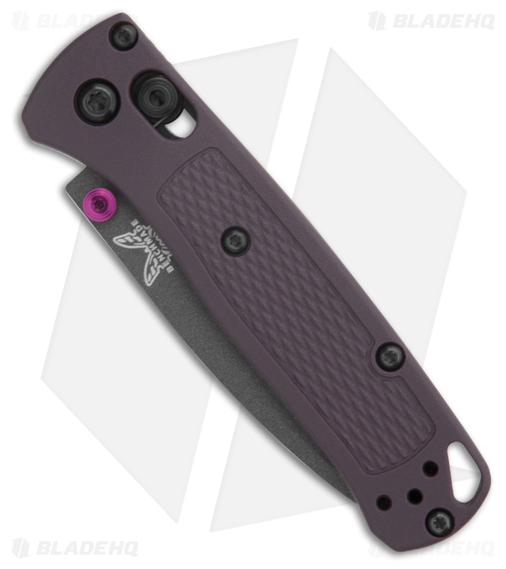 Benchmade Mini Bugout Knife Dark Purple Grivory Gray S30V