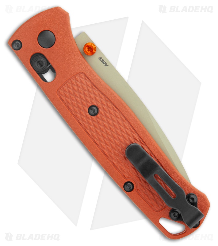 Benchmade Bugout Knife Rust Orange Grivory Gray S30V