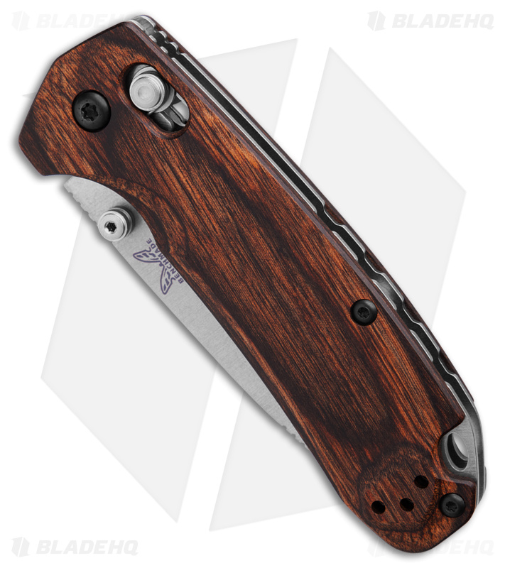 Benchmade North Fork AXIS Lock Knife Wood (2.97" Stonewash) 15031-2 ...