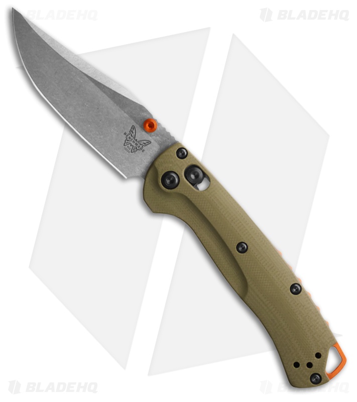 Benchmade Mini Taggedout Knife OD Green G-10 Satin