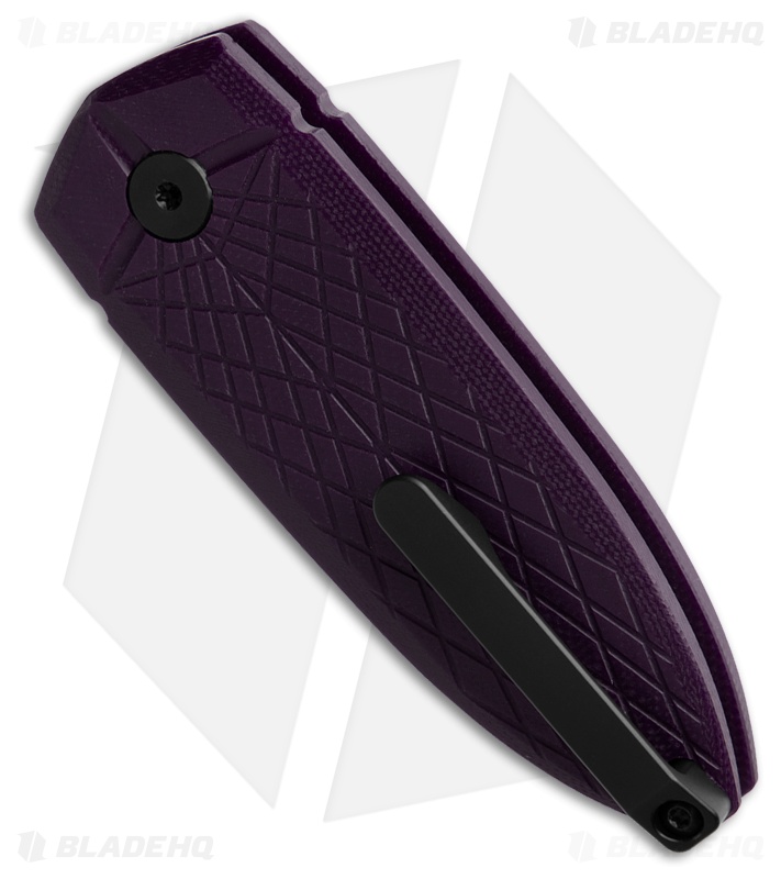 Bestech Knives Cricket/QUQU Button Lock Purple G-10