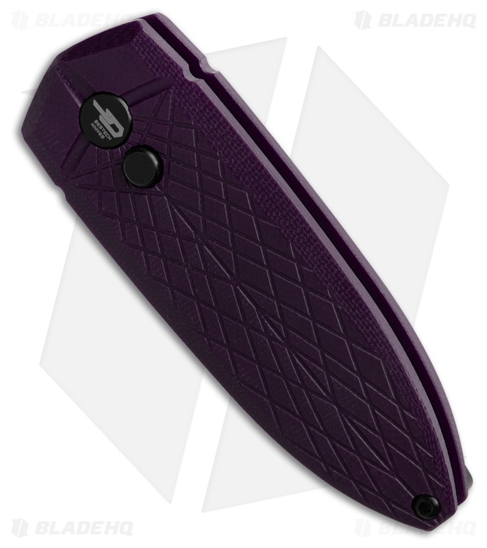 Bestech Knives Cricket/QUQU Button Lock Purple G-10