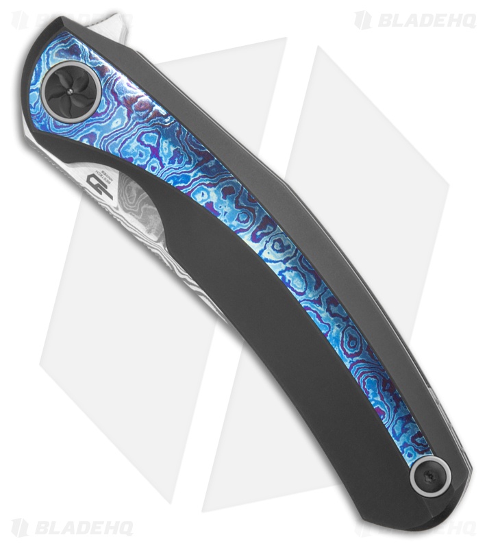 Bestech Knives SAMBAC Knife Black Ti/Timascus (Damasteel)